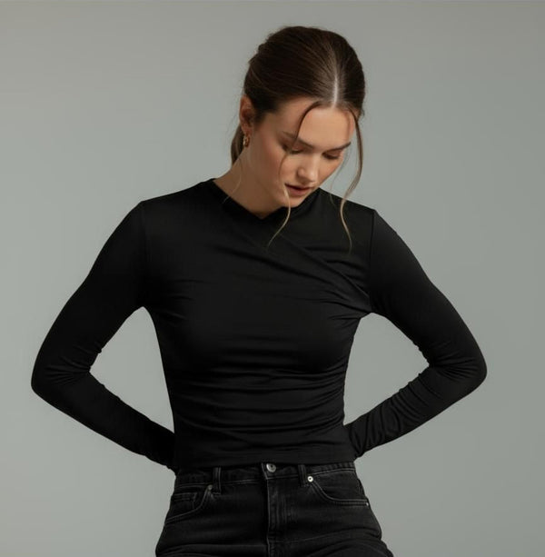 Full Sleeve Draped Top – Urban Threads